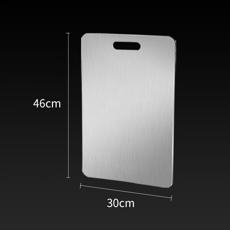 Доска разделочная для кухни металлическая из нержавеющей стали, двухсторонняя