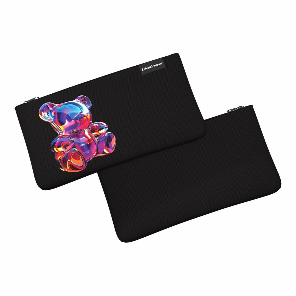 Пенал-косметичка Erich Krause 220х120 мм "Jelly bear", light