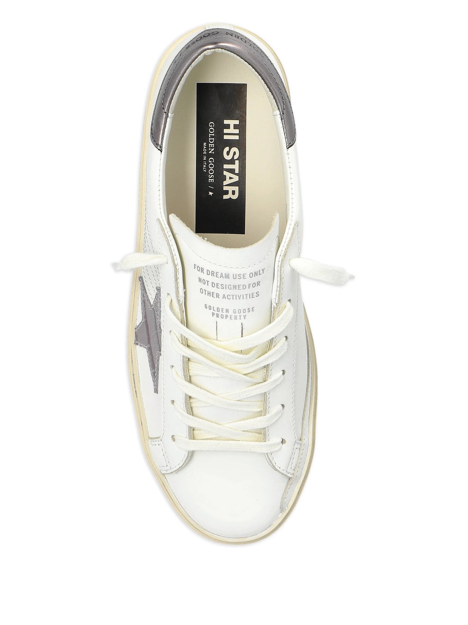 Кроссовки Golden Goose Hi Star, размер 36, бежевый/белый — фото 1