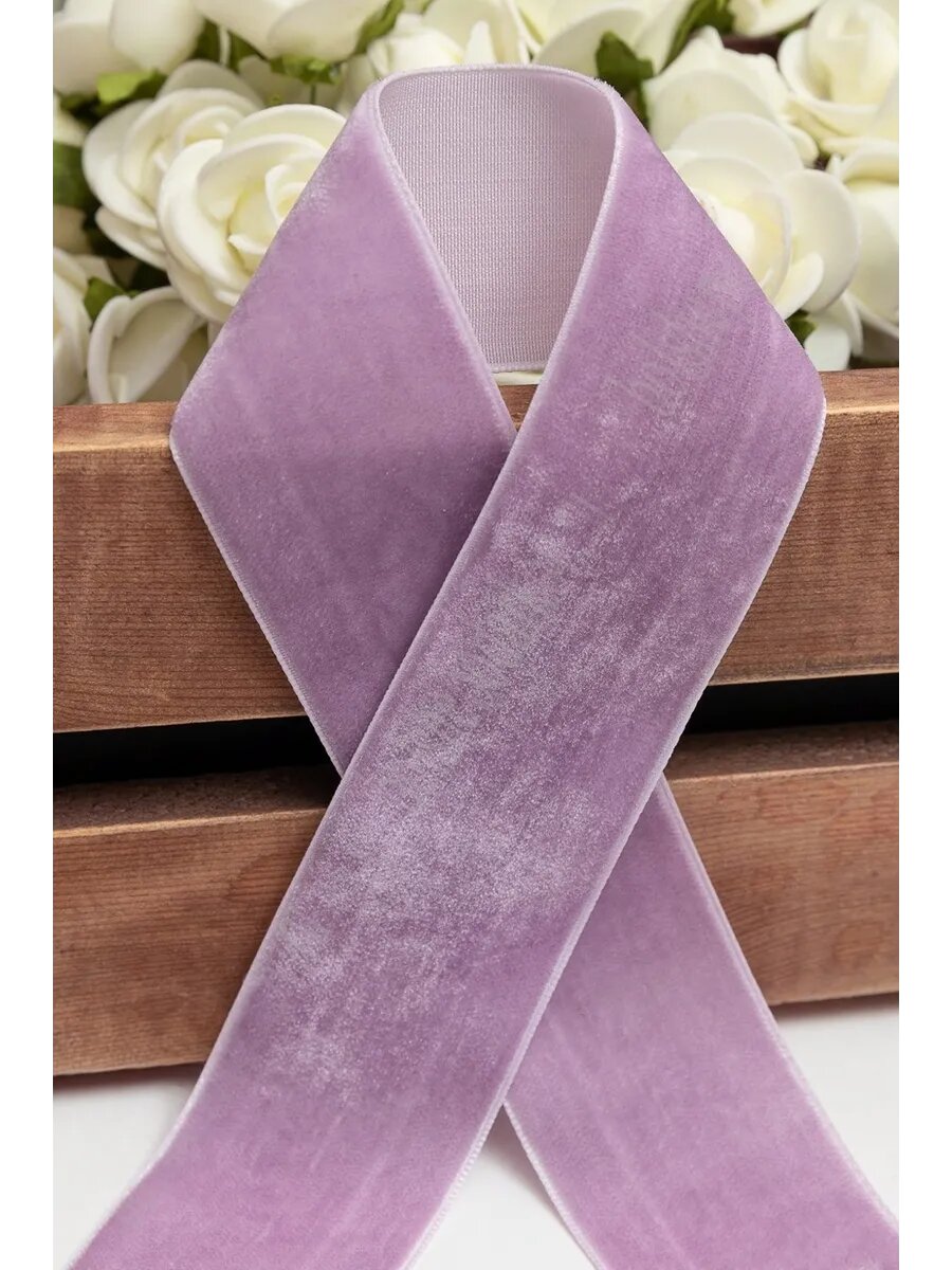 Бархатная лента Premium 3,8см (3м)