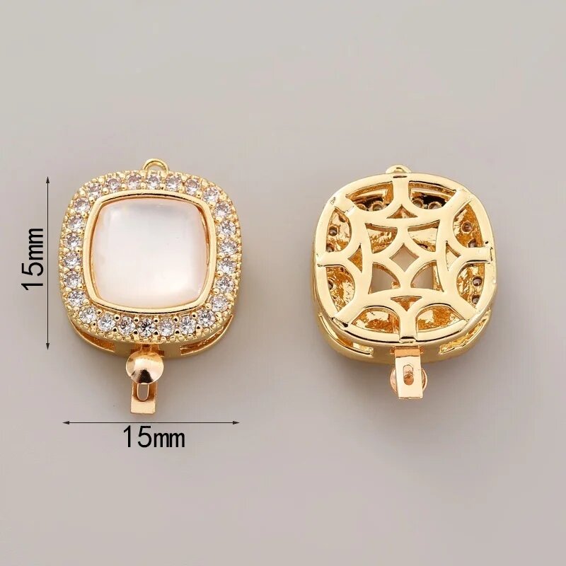 Медная позолоченная ракушка с жемчужной булавкой LIJIEMEI YWSY-A470-7