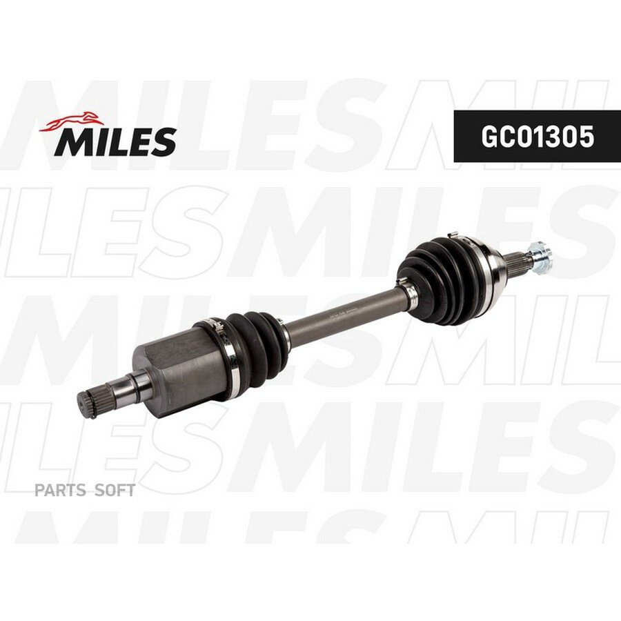 MILES GC01305 Привод левый в сборе VW Polo Sedan / Skoda Rapid (NH3) 1.6 (90-110 лс) АТ ()