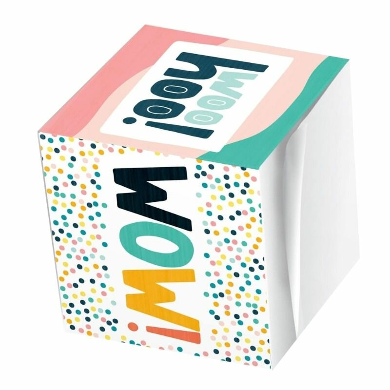 Цветной бумажный кирпичик в трехмерном стиле записной книжки three