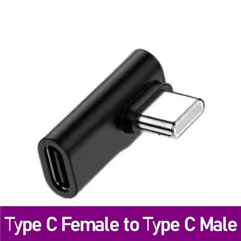 Адаптер Type-C Female to Type-C Male, черный