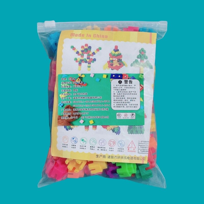 Оптовая продажа больших шестигранных строительных блоков для мальчиков 3-6 лет, пластиковые конструкторы для детей