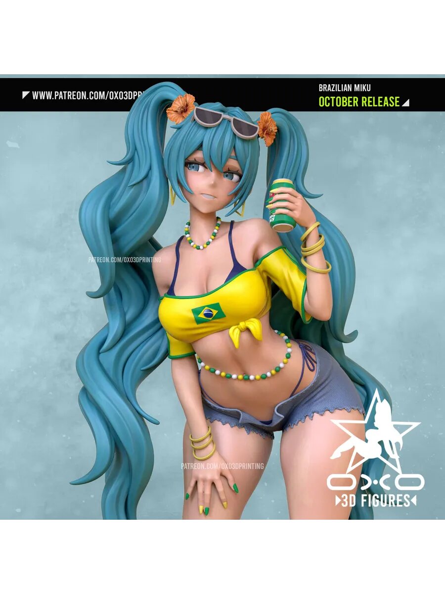 Коллекционная фигурка Figures - Brazilian Miku 20 см