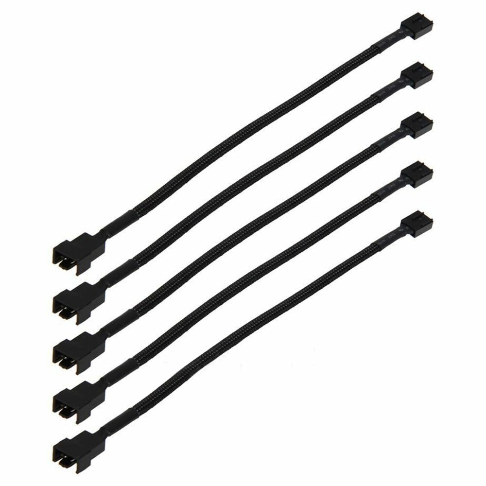 12 дюймов 5PCS 4-контактный ШИМ-разъем для корпуса вентилятора удлинительный кабель для компьютера