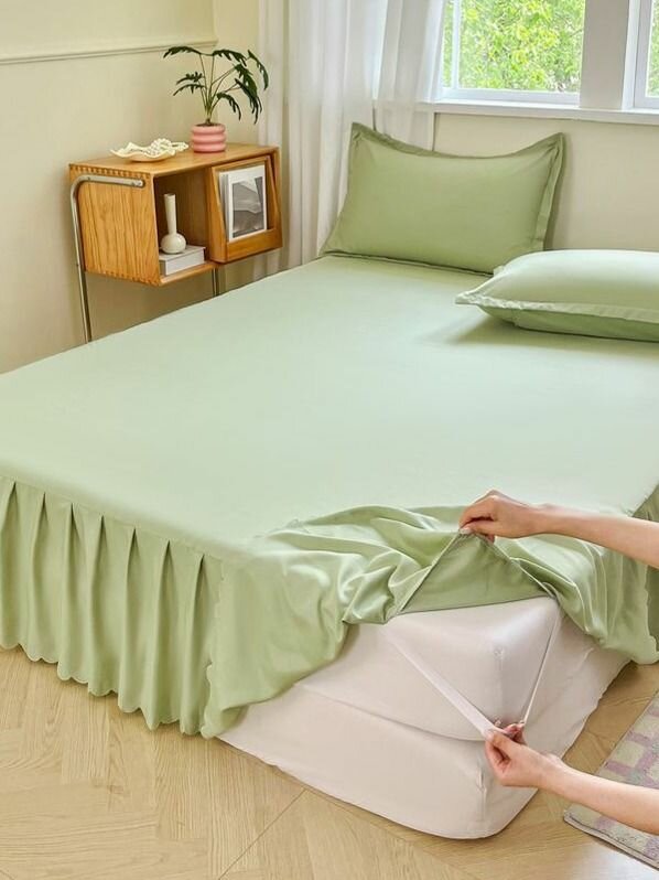 Покрывало наматрасник 100х200 на резинке на матрас