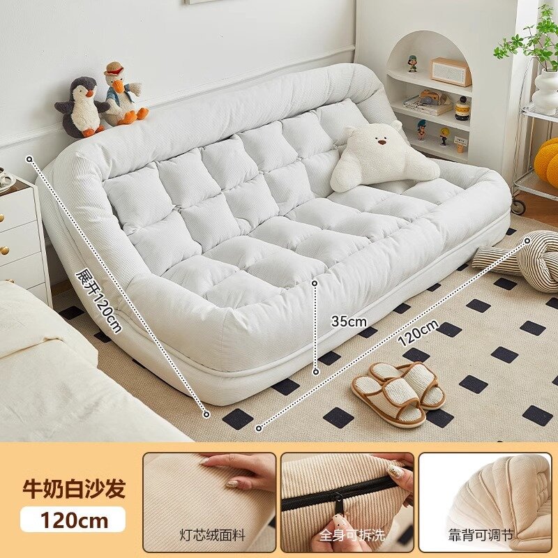 Одноместная кресло-кровать татами для человека и собаки, маленький диван для спальни, большой диван для гостиной, ленивый диван