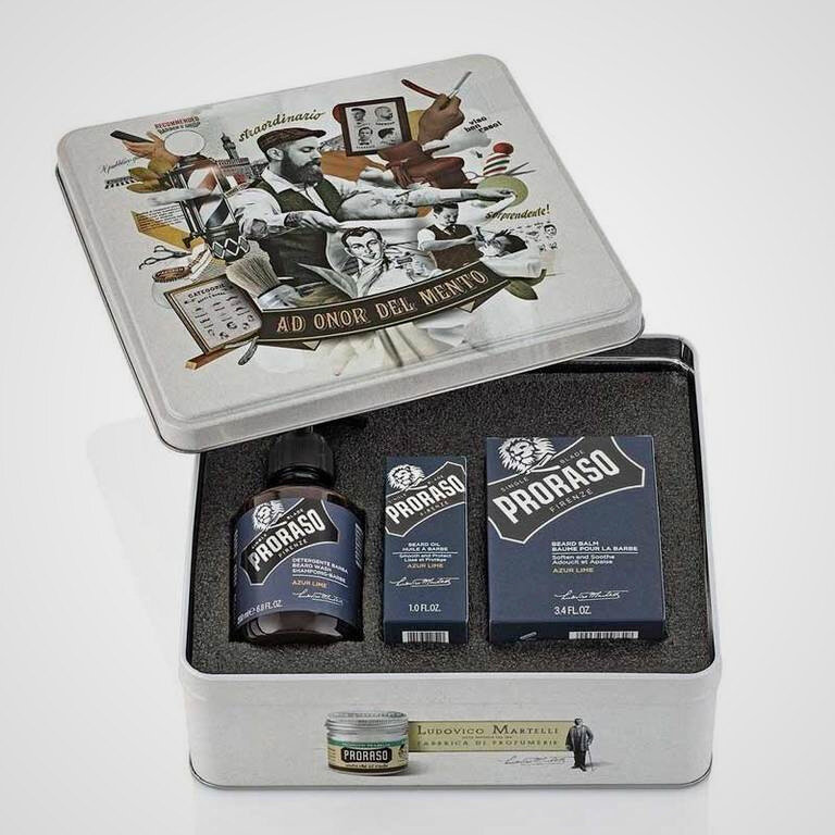 Набор для ухода за бородой Azur Lime Proraso Azur Lime Set Набор 100 мл