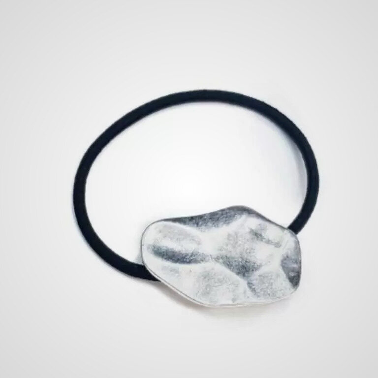 Резиночка "Цуки" (серебро) BENTEN Scrunchie Резинки для волос 1 шт