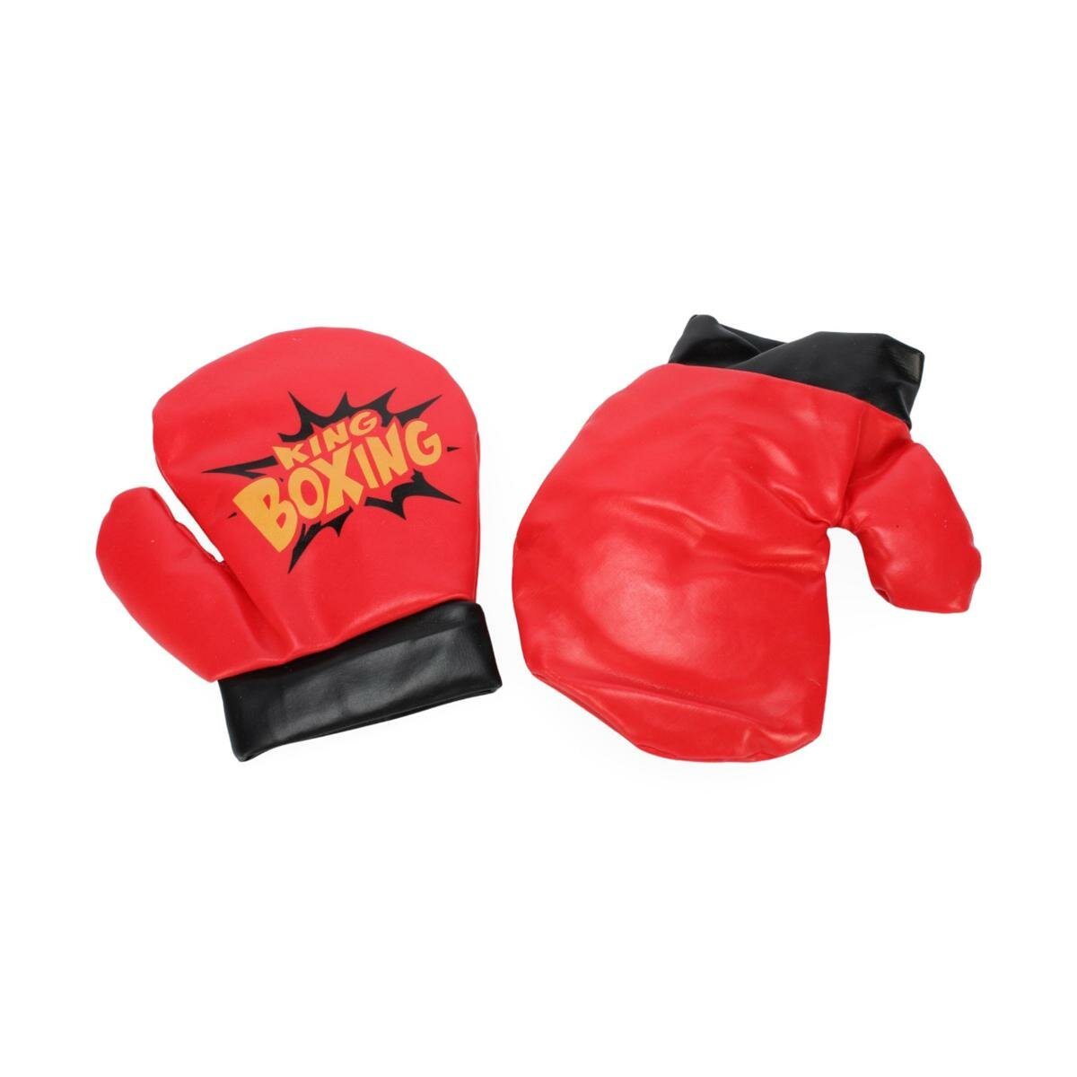 Боксерские перчатки 'KING BOXING', размер 12, красные/черные, искусственная кожа — фото 1