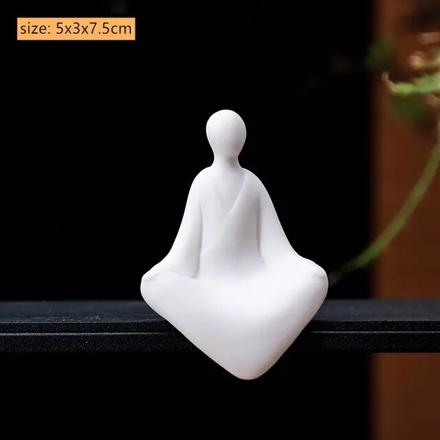 Керамические украшения в стиле дзен, фигурки чайных питомцев, статуэтки Будды, китайские чайные сервизы, маленькие фигурки монахов, аквариумы, украшения для бонсай, настольные украшения, изделия ручной работы.