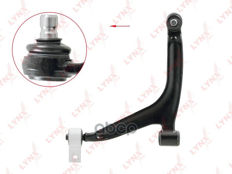 Рычаг нижний L/Перед. подв. CITROEN Berlingo 96-11/Xsara 99-11, PEUGEOT Partner 96-15 LYNXauto арт. C5280L