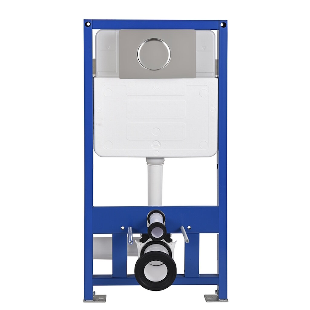 Инсталляция для унитаза SBOX 108C.500 с кнопкой 808SS-CH глянец/хром