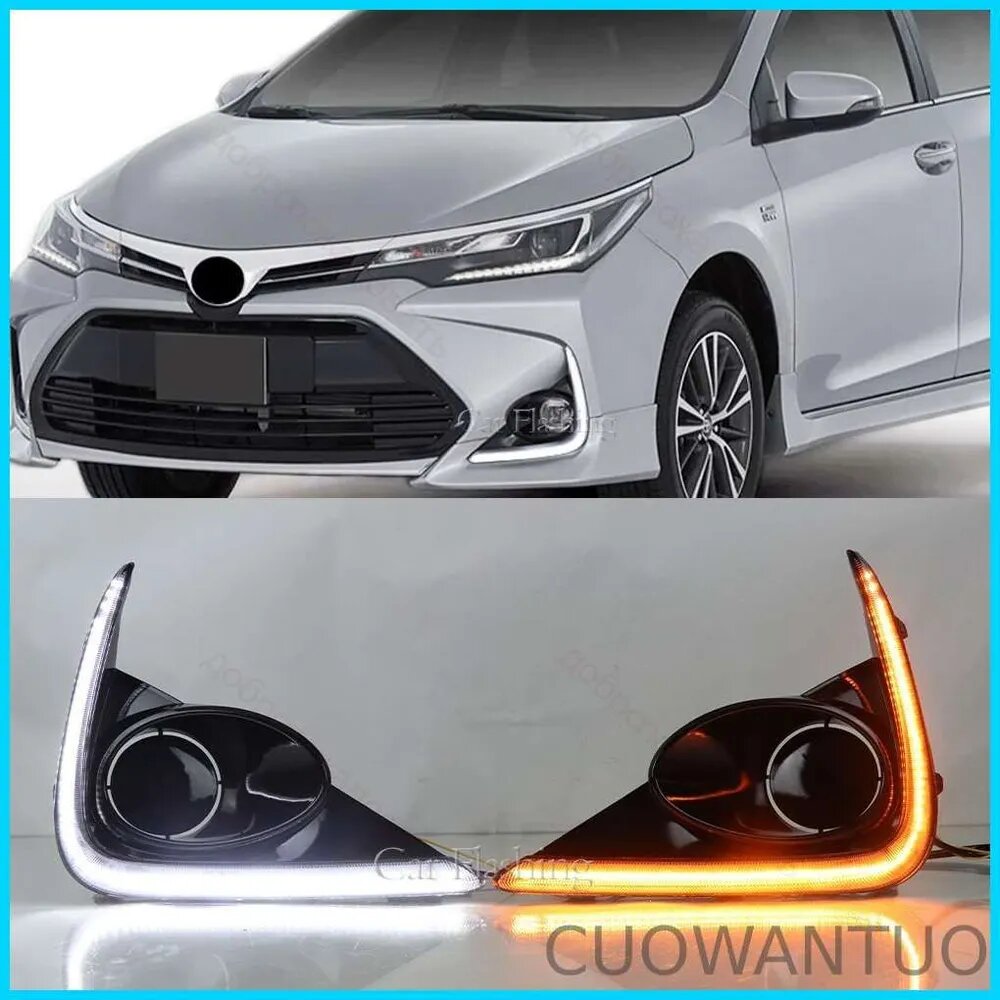 Фара автомобильная Toyota Corolla, Огни дневные ходовые, 2 шт, арт. 835
