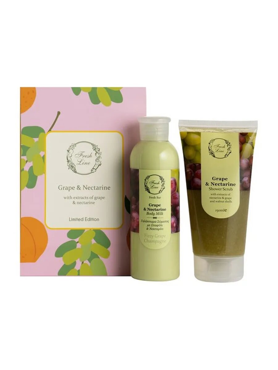 Fresh Line Grape Nectarine Body Care Set II Limited Edition Набор 350 мл/гр