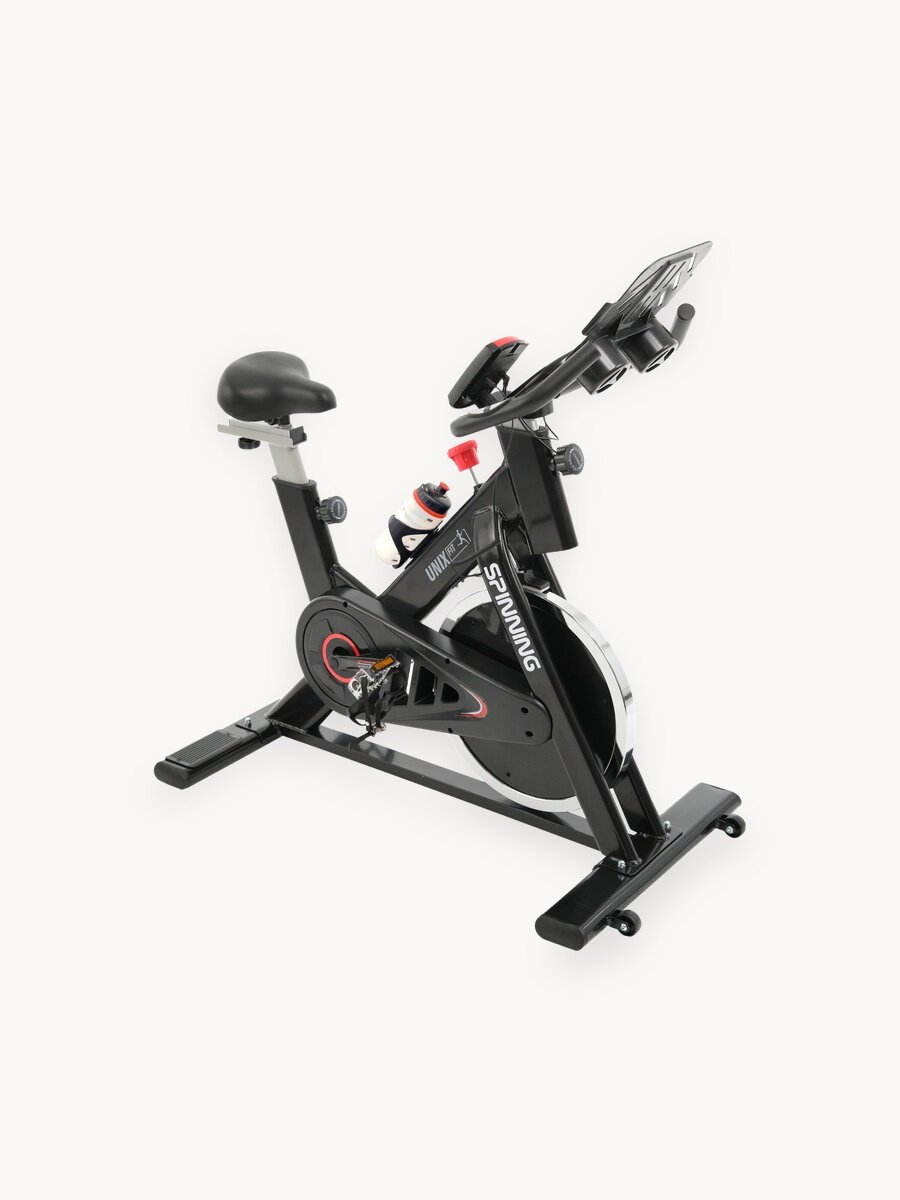 Велотренажер спин-байк UNIX Fit SB-620 для дома, колодочная система нагружения, маховик 13 кг (инерционный вес 23 кг)