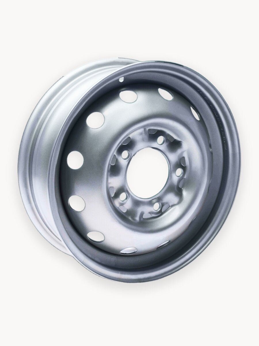 Диск колеса для ВАЗ 2121, 21213, 21214, Niva Legend; штампованный, R16 5J 5x139.7/98.5 ET58 (Серебристое покрытие)