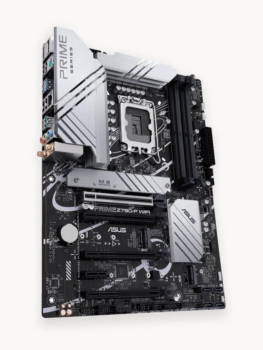 Материнская плата ASUS PRIME Z790-P WiFi (ATX, Z790, 4хDDR5, 3хM.2, 5хPCIe, 1хHDMI, 1хDisplayPort)