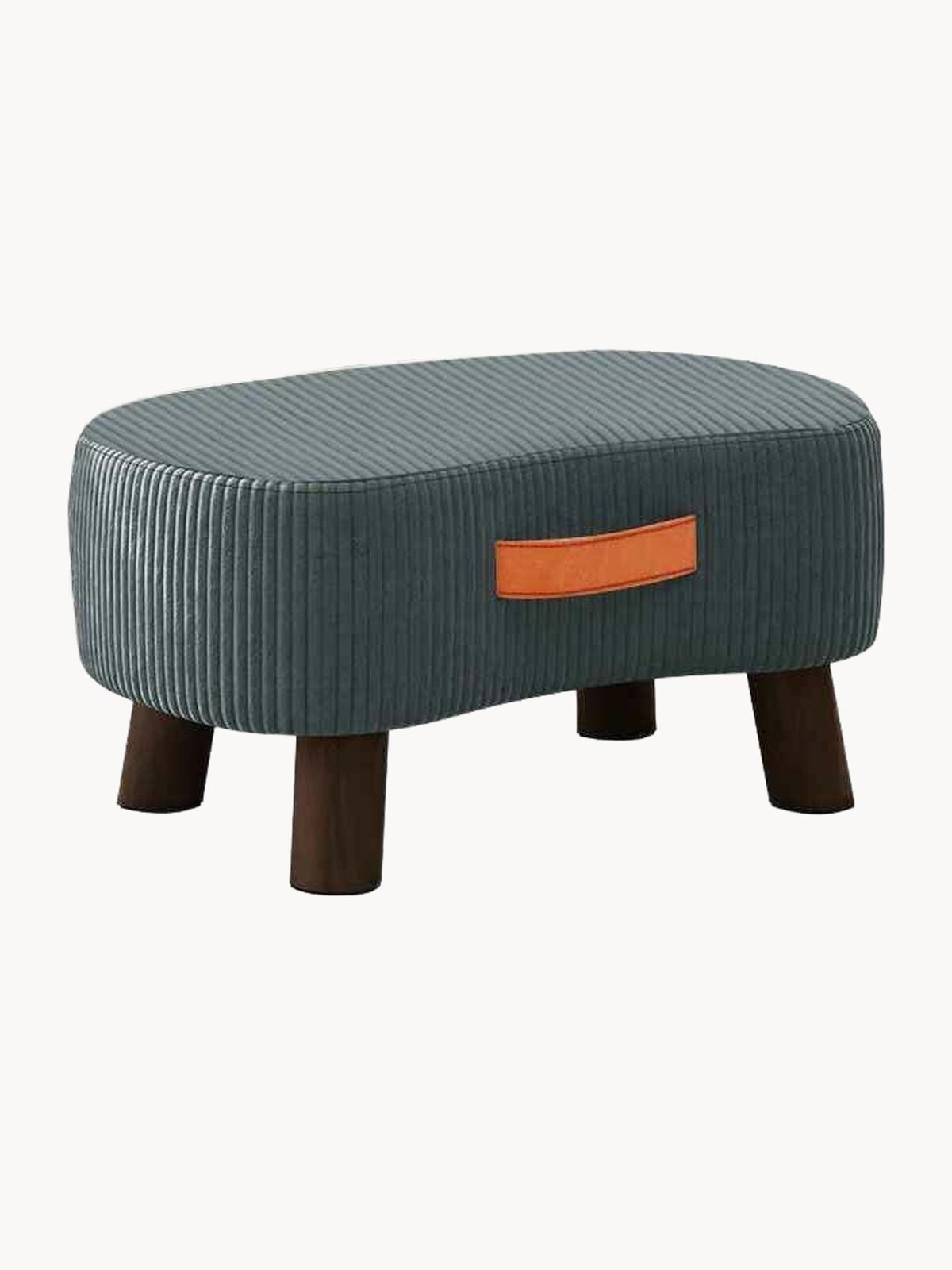 Пуфик на ножках Oqqi, низкий мягкий пуф в детскую, банкетка для прихожей, подставка под ноги, 22x25x35 см