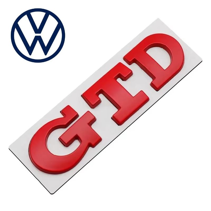 Эмблема GTD для Volkswagen Golf 7 6 5 4 металлический шильдик на крышку багажника