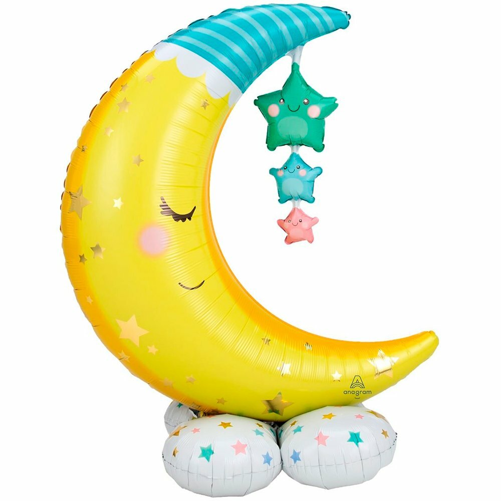 Фольгированный шар "Спящий месяц"