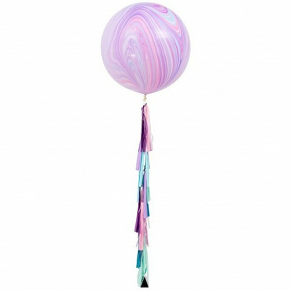 Шар 70 см, агат на гирлянде Тассел