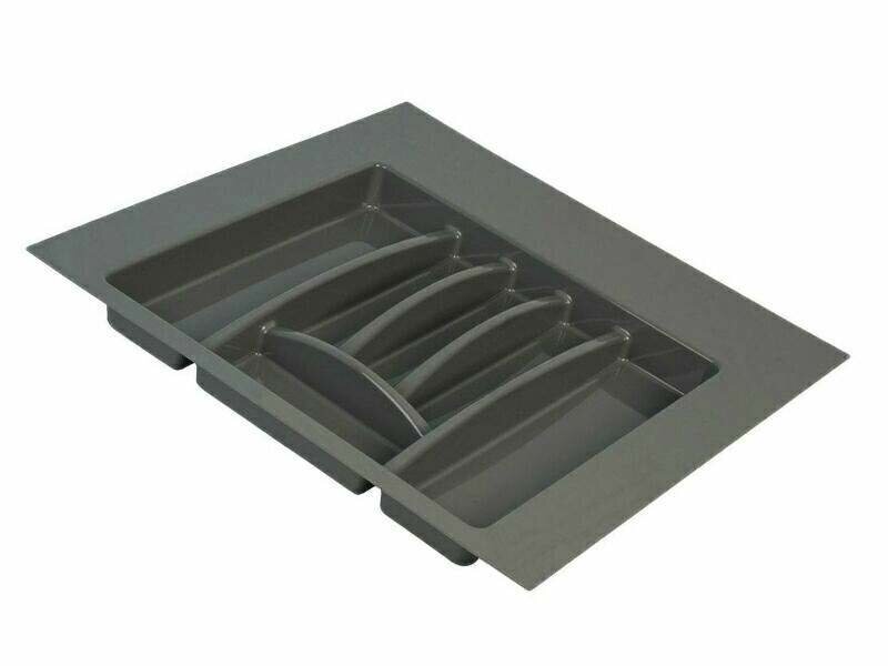 Лоток для столовых приборов Firmax, база 500-550мм, антрацит