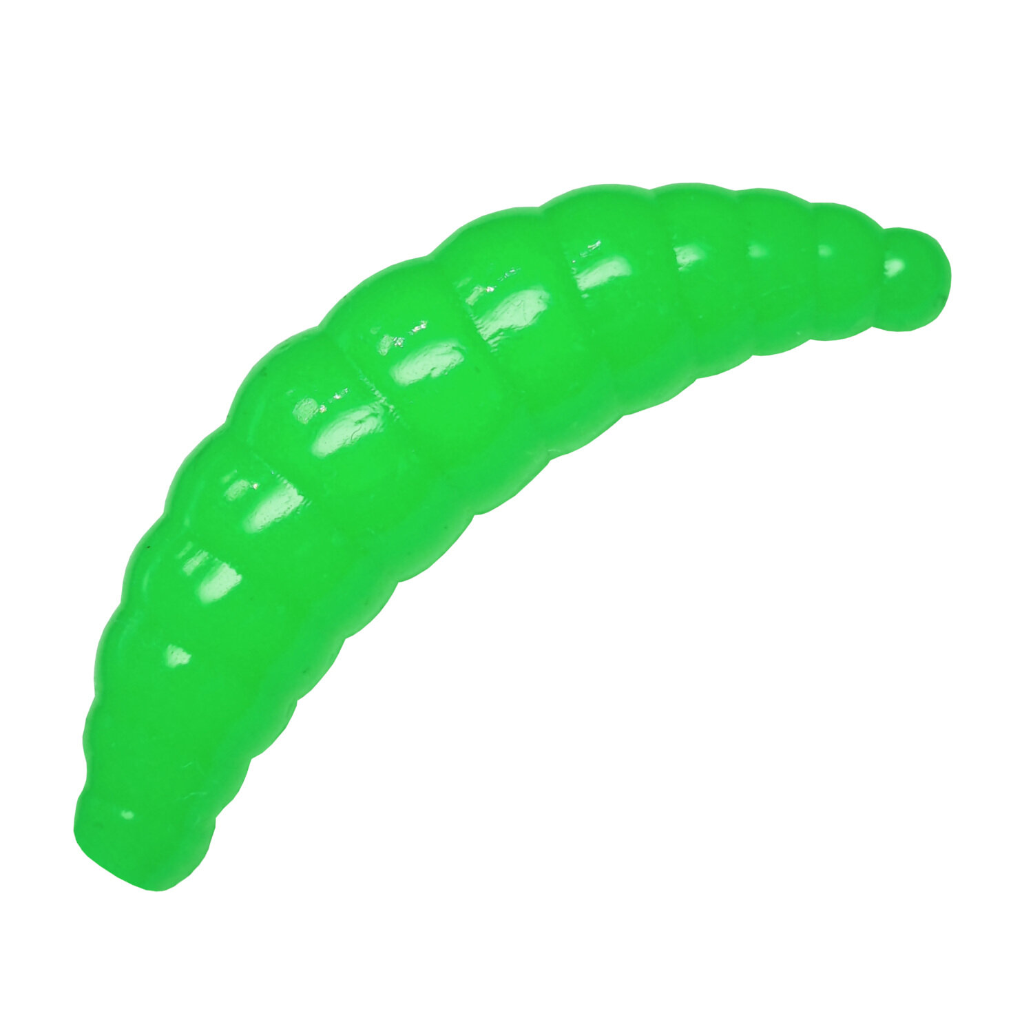 Силикон TROUT LURE (SANSAN) в банке, MAGGOT 30, СЫР, COL. 103 (Green Glow), (12шт)