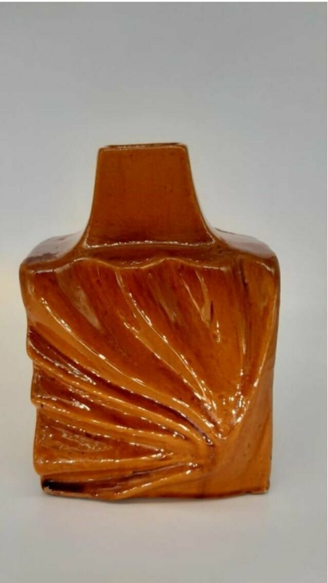 Бутылка винтажная. Бутылка из керамики для интерьера. Керамика. Винтаж. СССР