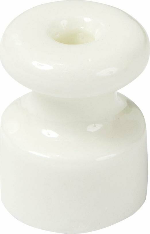 Изолятор Мезонинъ Classic белый для наружного монтажа витой проводки