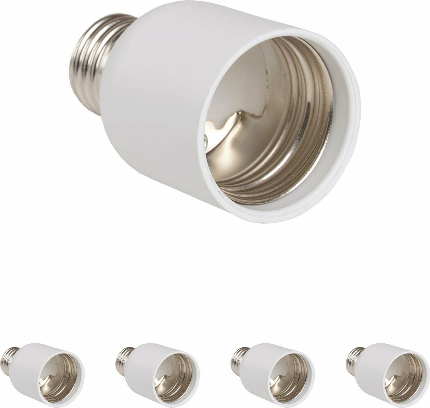 Переходник для патрона IEK E27 на E40 белый (комплект из 4 шт)