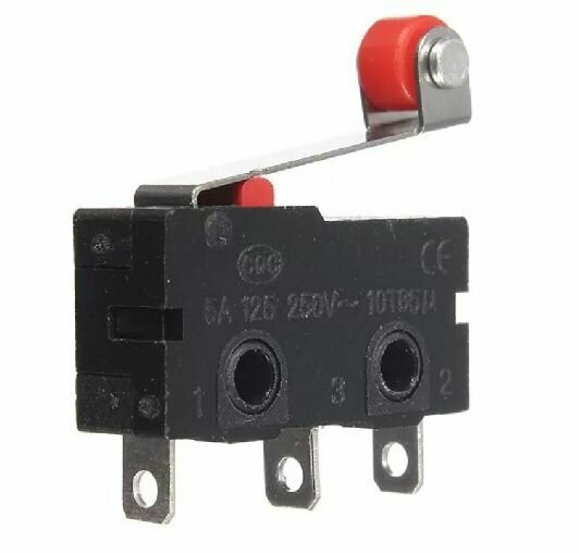 Микровыключатель (кнопка) 5A для электропилы, автомойки, триммера (с роликом)