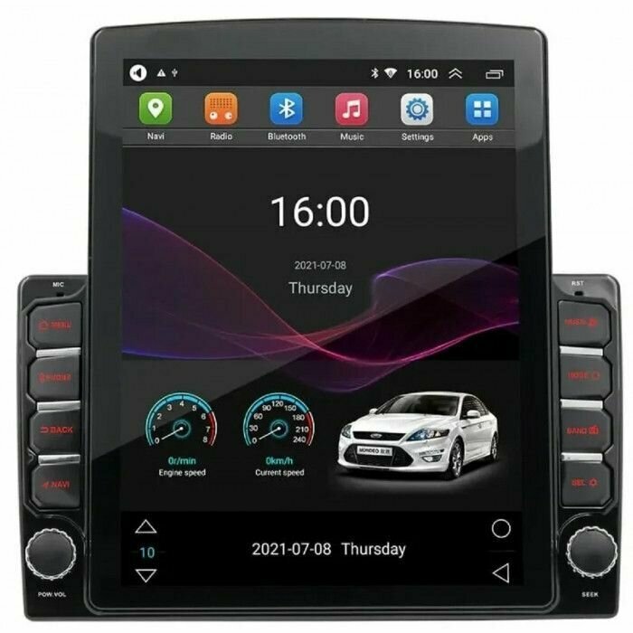 Автомагнитола 9,7дюйм+Android 2/32GB сенсорный экран MP5 Bluetooth USB AUX