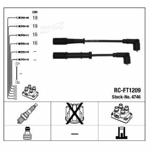 Провода высоковольтные, комплект Ngk rcft1209