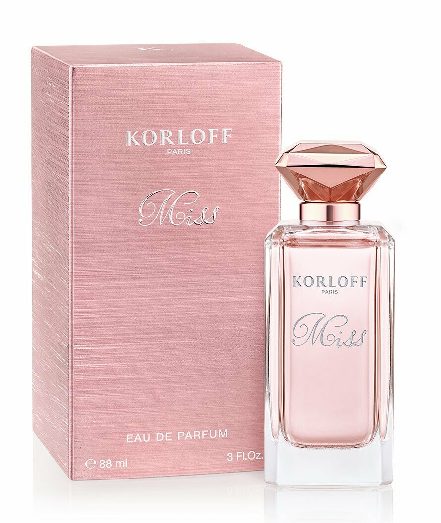 Парфюмерная вода Korloff Paris Miss, фруктовые, цветочные, восточные ноты, 88мл
