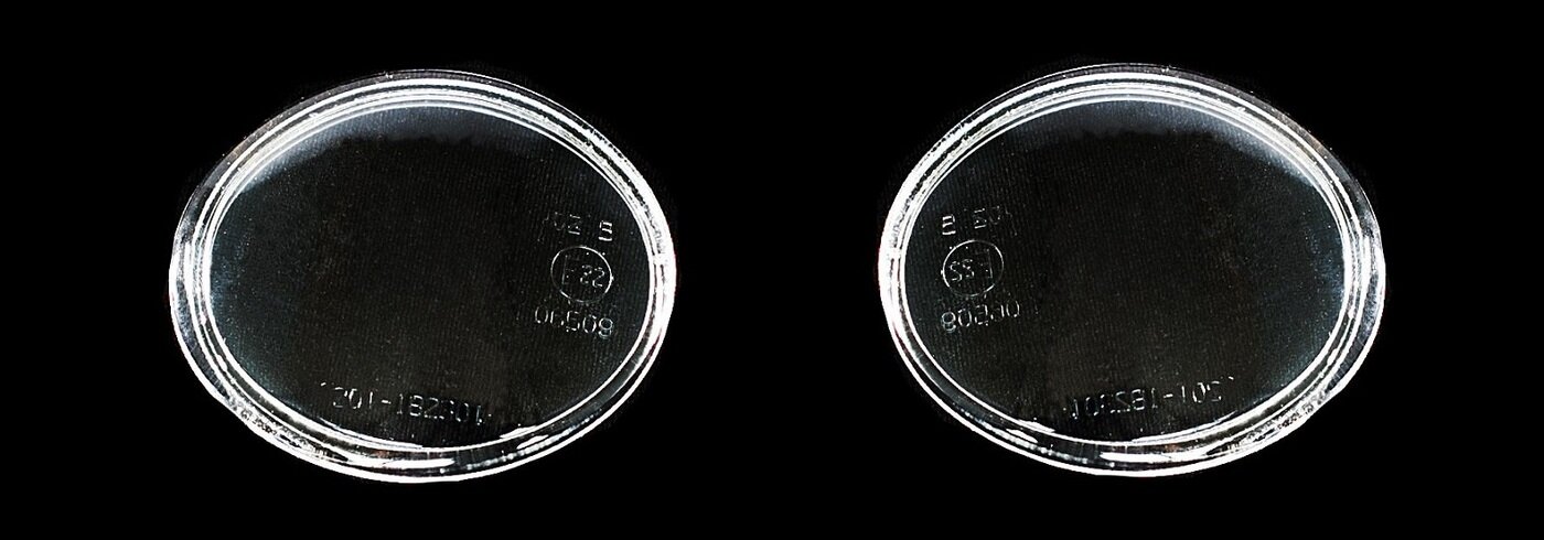 Стекло противотуманной фары Mitsubishi Lancer X 2007-2010, Colt 2004-2007 левое и правое, комплект 2шт