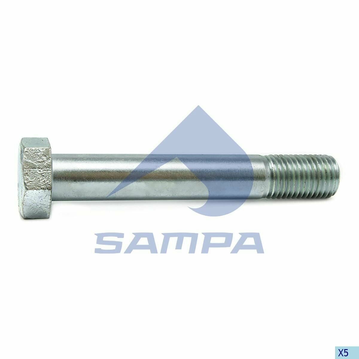 Болт полурессоры М30х3,5х190/45 SW46 BPW 102.195 SAMPA