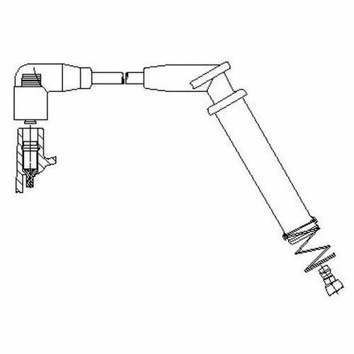 Провод высоковольтный Bremi 6A8433 для Ford Fiesta V, Fusion, KA