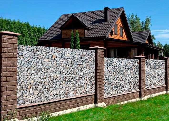 Фотосетка для забора и фасада 1,5 х 2,5 м с люверсами / Камни 10