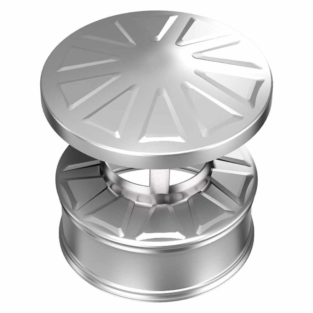 Оголовок дымохода d200х115 мм оцинкованная сталь 0,5 мм + нержавеющая сталь 0,5 мм