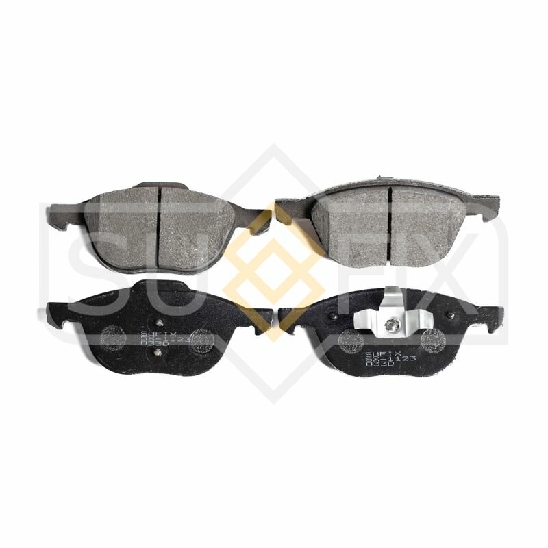 SUFIX Колодки тормозные передние FORD Focus II/Focus C-Max/Kuga 08>, MAZDA 3 03>/ MAZDA 5 05>, VOLVO C30 06>/ S40 04>