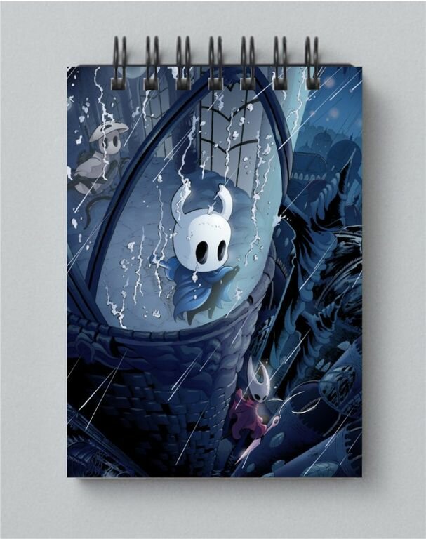 Блокнот Hollow Knight, Холлоу Найт №3, А6, 10 на 15 см