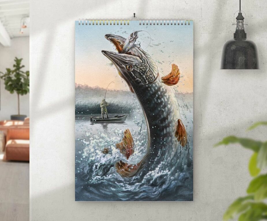 Календарь перекидной Рыбалка №24, А3