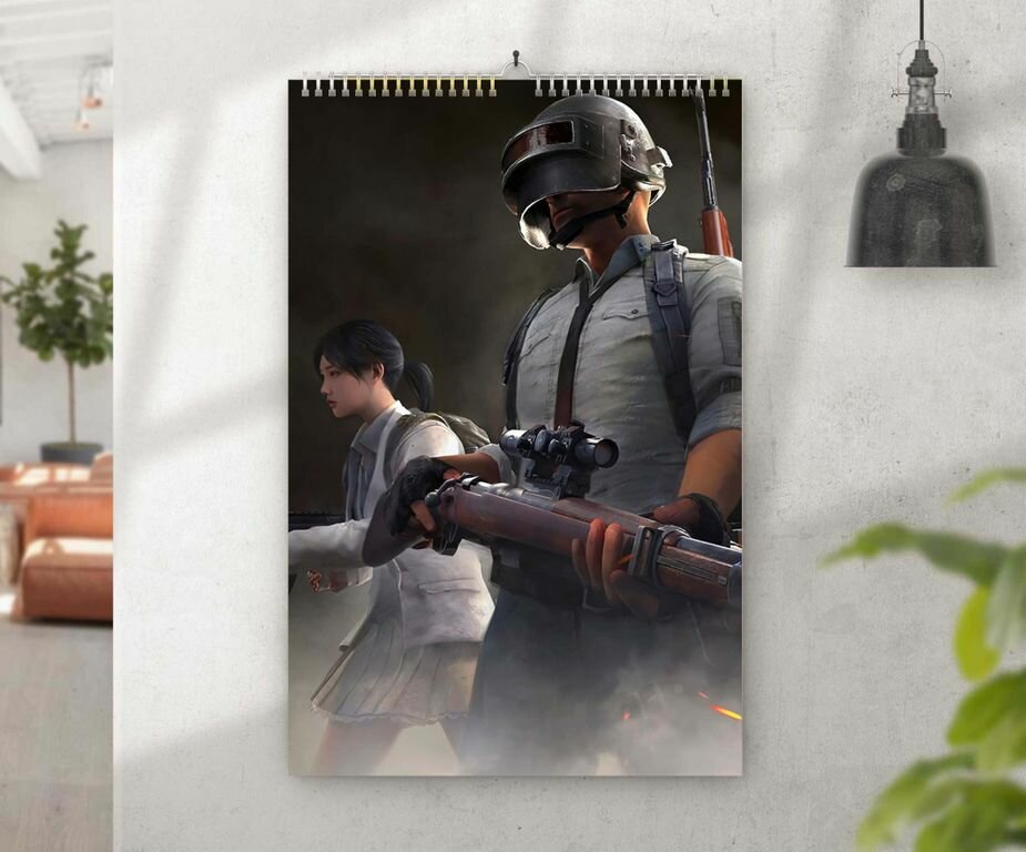 Перекидной календарь PlayerUnknown’s Battlegrounds, PUBG, пубг №12, А4