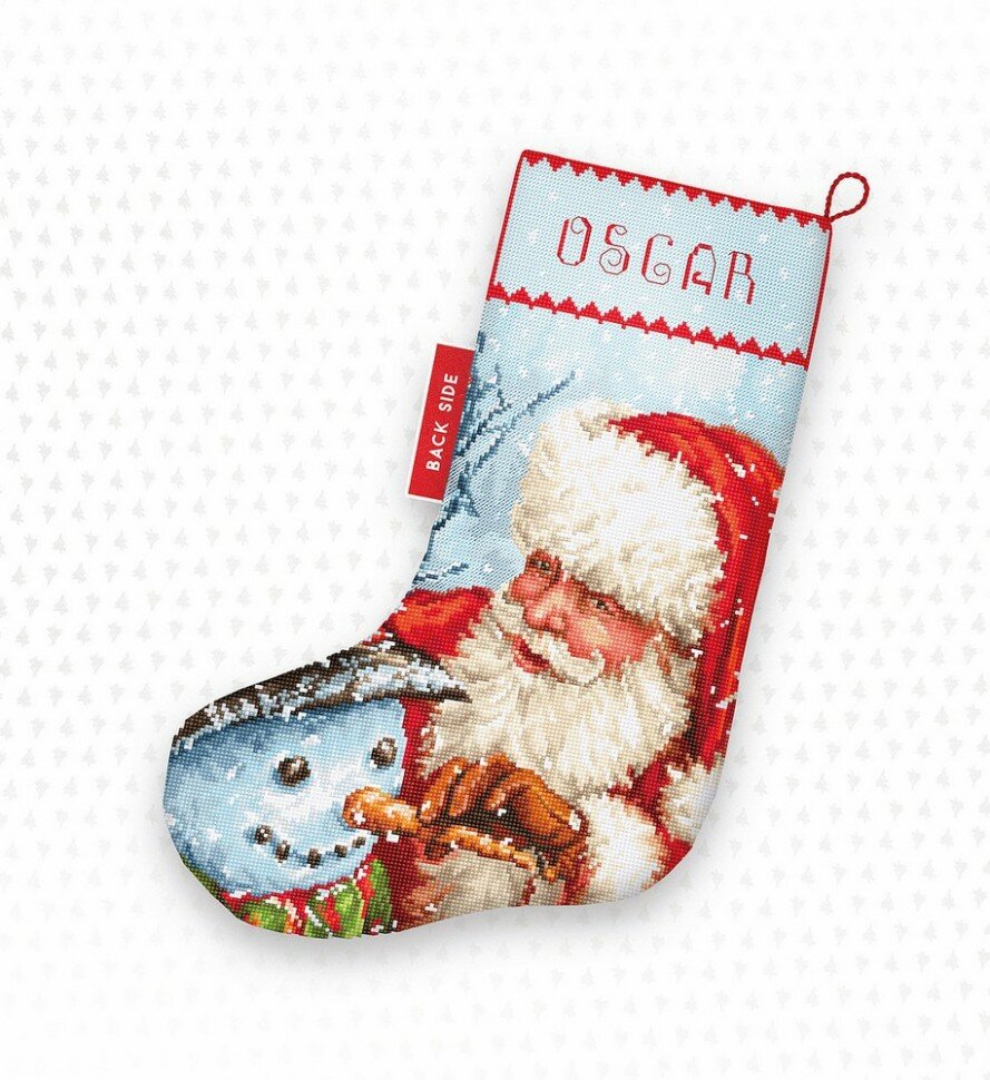 Набор для вышивания LetiStitch #921 Christmas Stocking (Рождественский сапог), Счетный крест, 24.5 x 37 см