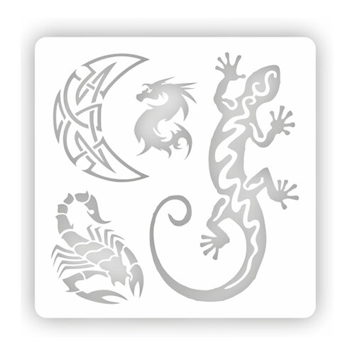 Трафарет-Дизайн ТЖ-12 15 x 15 см декорный трафарет для дизайна интерьеров