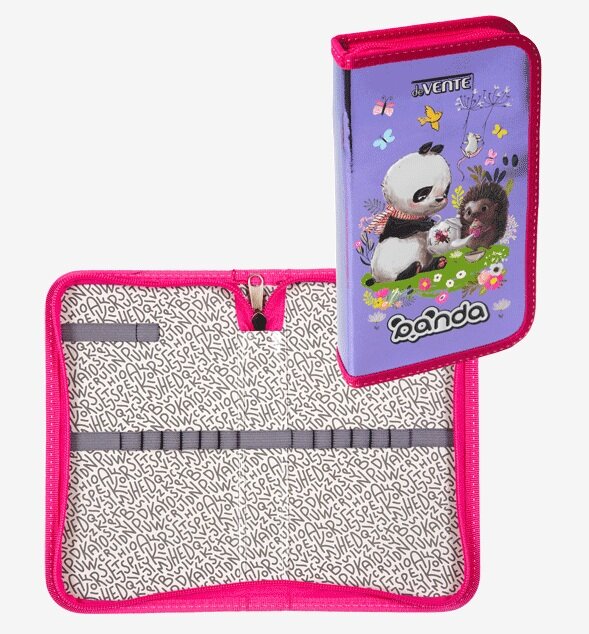 Пенал 1 отд на молнии de Vente Panda 205x120мм 7015200