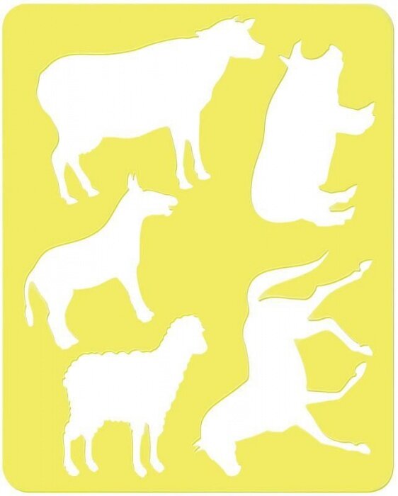 СТАММ 167554 Трафарет-раскраска домашние животные стамм